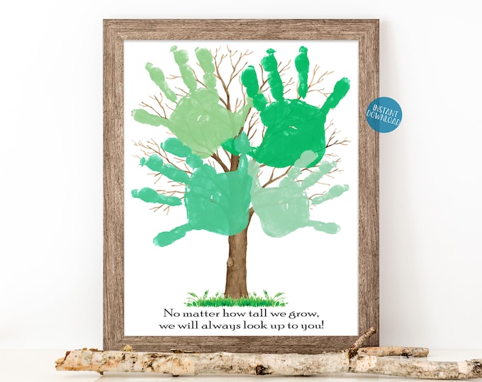 Handprint Tree Art, Toddler Handprint, DIY Kid Craft, No Matter How ...