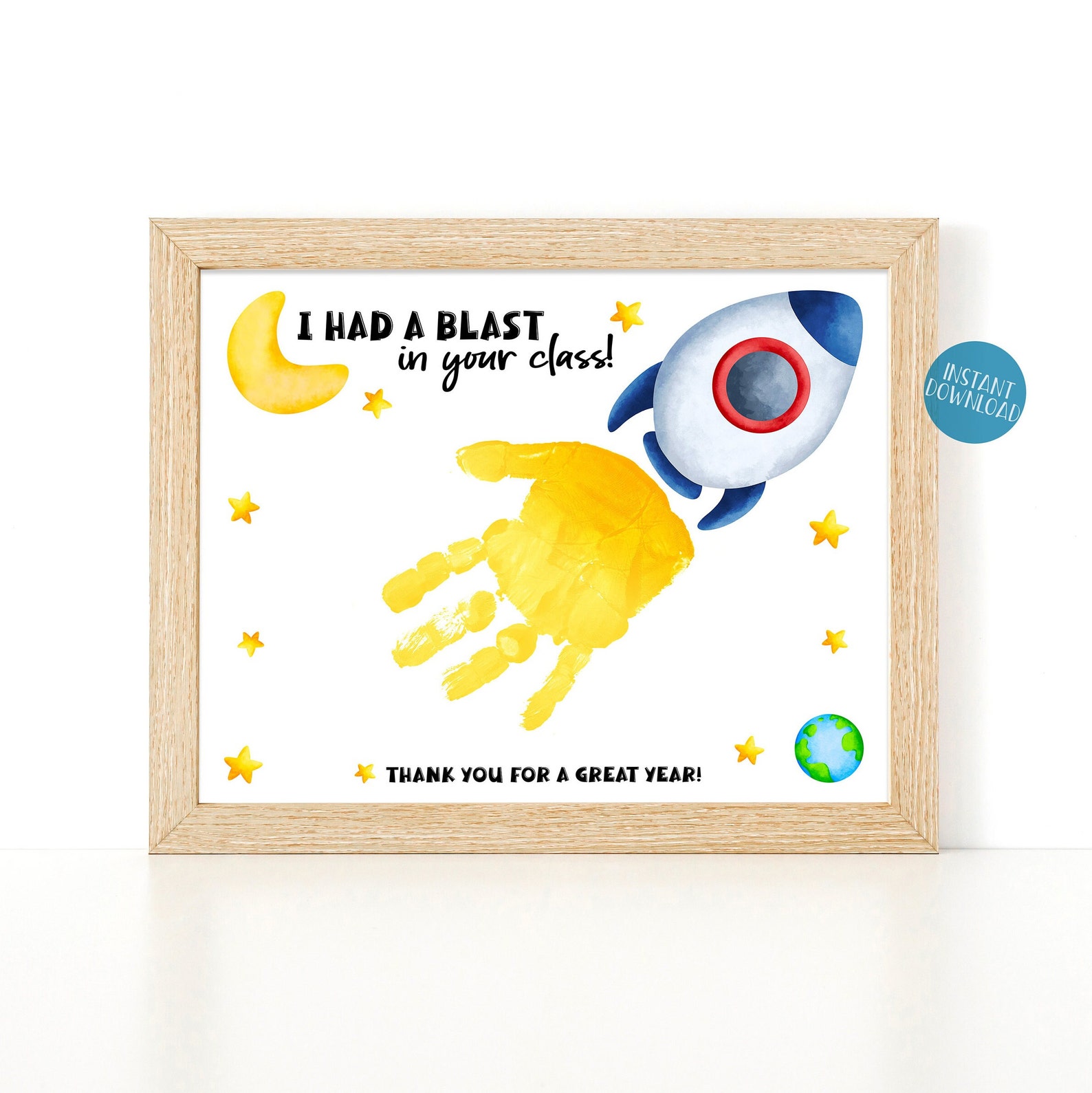 Teacher End of Year Gift Handprint Craft Teacher Appreciation - Etsy