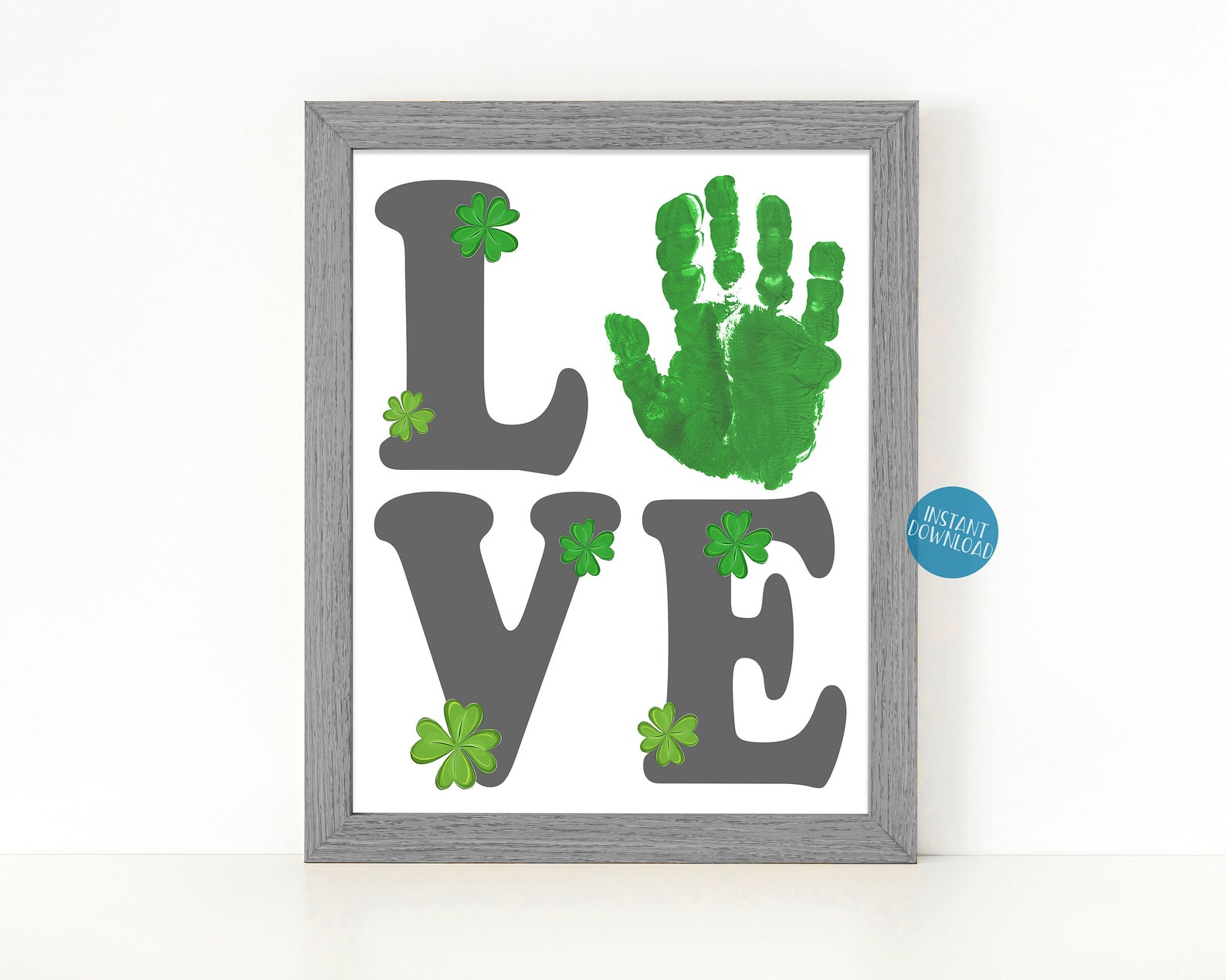 St Patrick's Day Handprint Craft for Kids, Love Toddler Handprint Art ...
