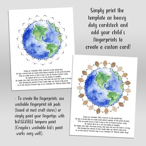 Martin Luther King Jr Craft for Kids, MLK Fingerprint Art, Diversity ...