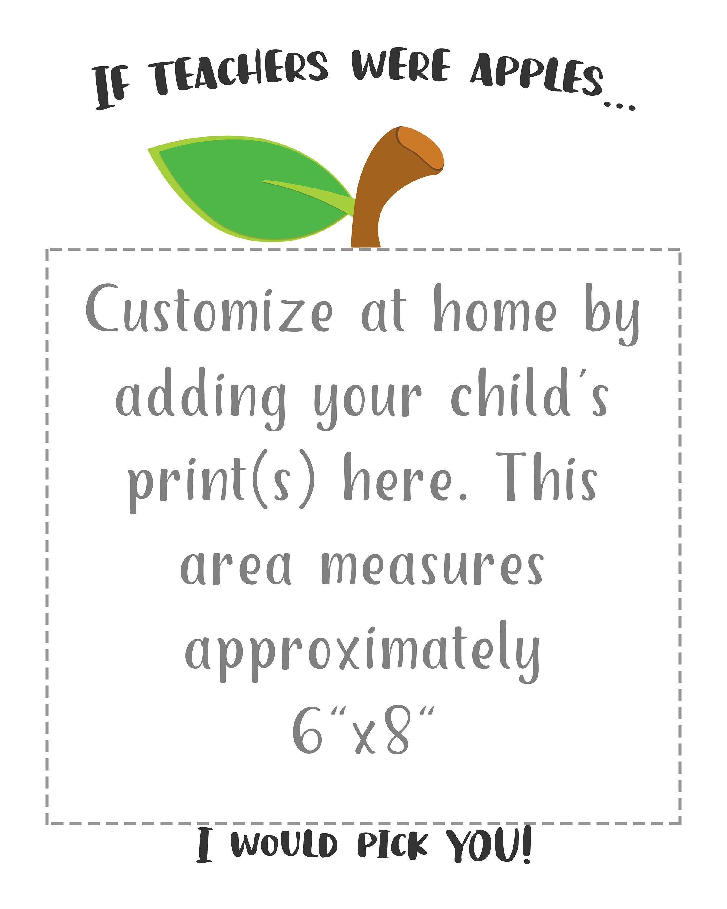 Teacher Appreciation Apple Handprint Art Teacher Gift From - Etsy