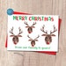 Printable Christmas Card From Kids, Fingerprint Craft for Toddler ...