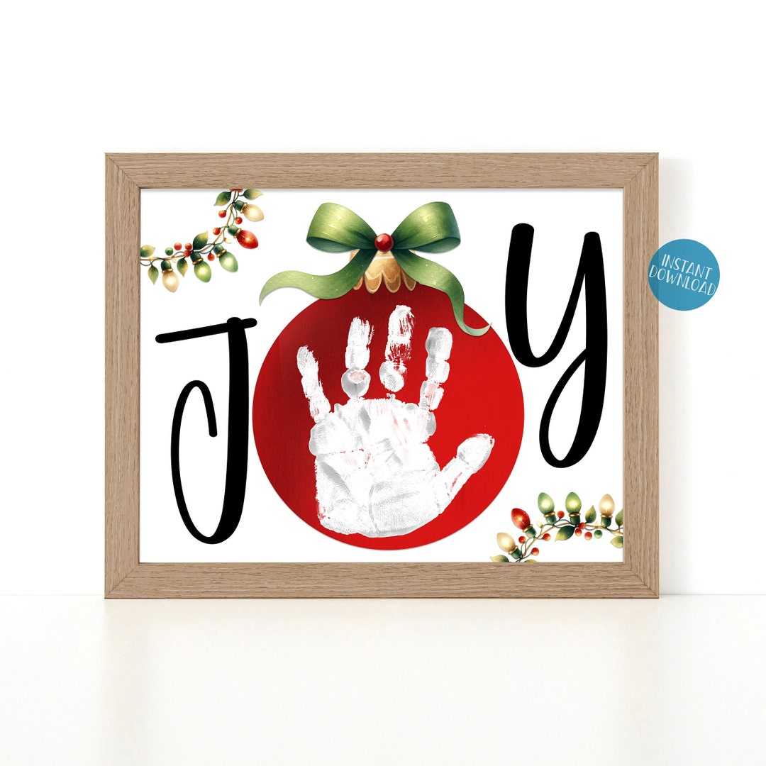 Joy Handprint Art, Handprint Craft Project for Kids, DIY Kid Craft Kit ...