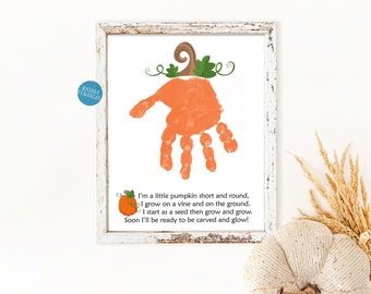 Cutest Little Pumpkin Handprint Craft Halloween Handprint - Etsy