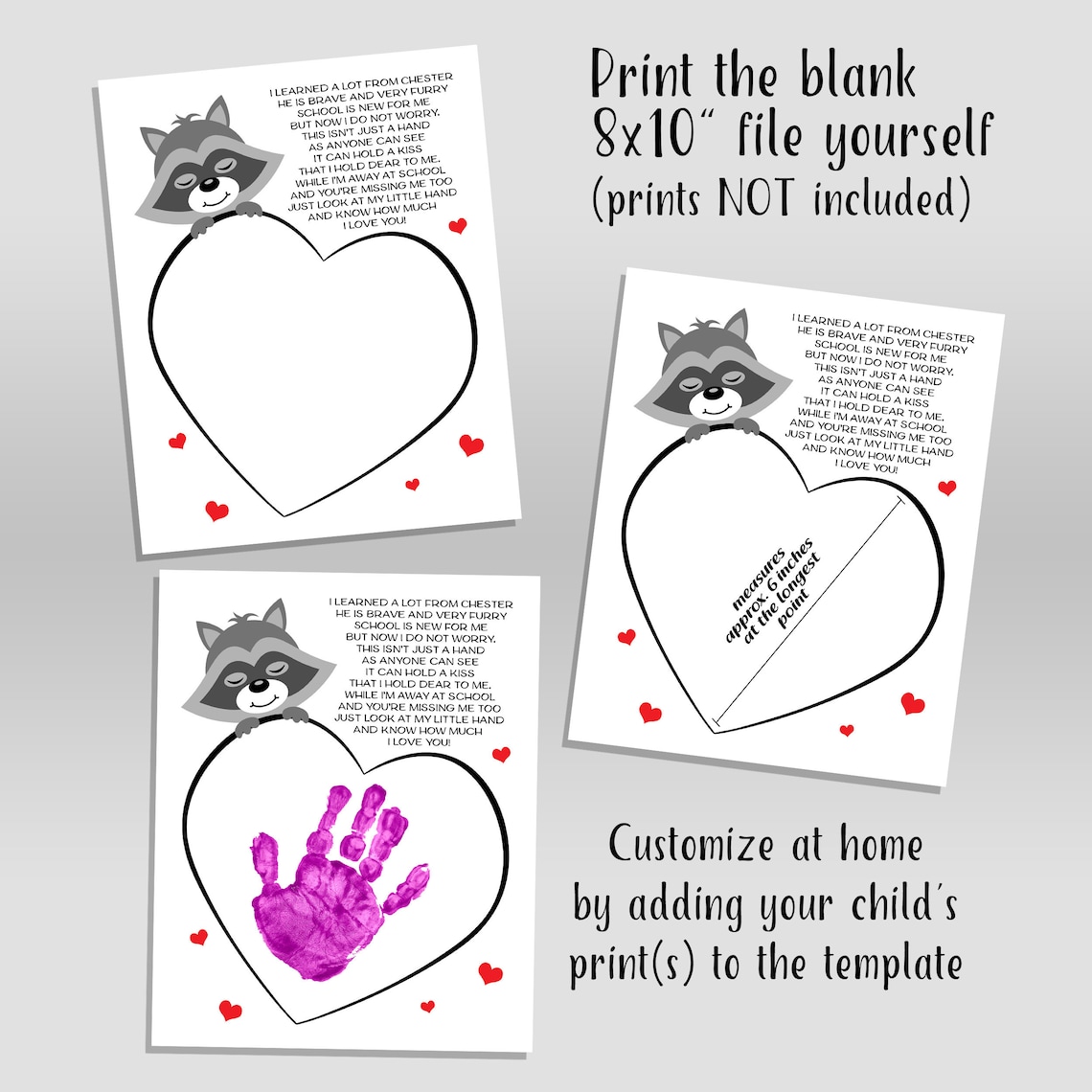 The Kissing Hand First Day of School Craft for Kids, Back to School ...