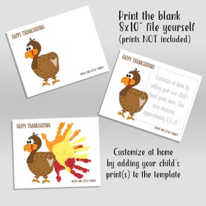 Happy Thanksgiving Turkey Handprint Art, DIY Kid Craft, Handprint ...