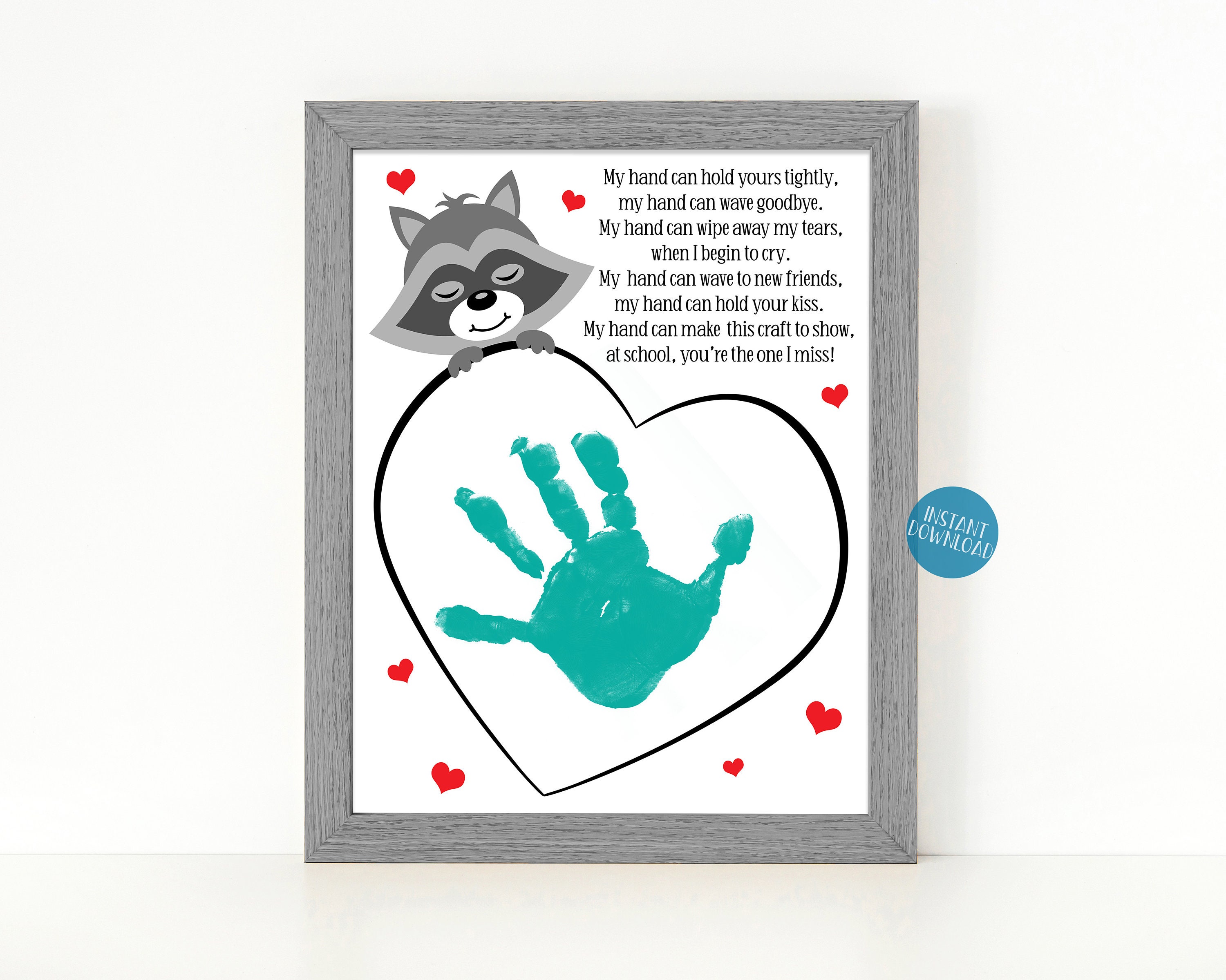 The Kissing Hand Back to School Craft for Kids, First Day of School ...