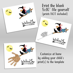 Wicked Cute Halloween Handprint Craft for Toddlers, Witch Broomstick ...