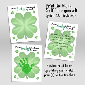 St Patrick's Day Handprint Art Project for Kids, Lucky Clover Handprint ...
