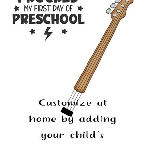 Rocked Preschool Handprint Art Project, First Day of School Handprint ...