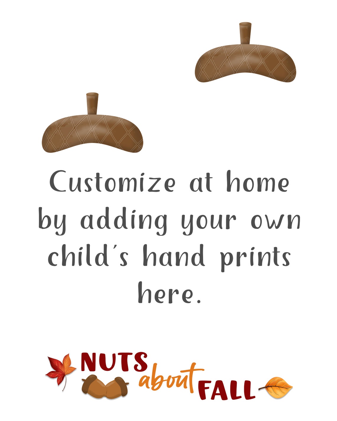 Nuts About Fall Handprint Art, Autumn Handprint Craft, Toddler ...
