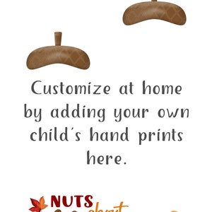 Nuts About Fall Handprint Art, Autumn Handprint Craft, Toddler ...