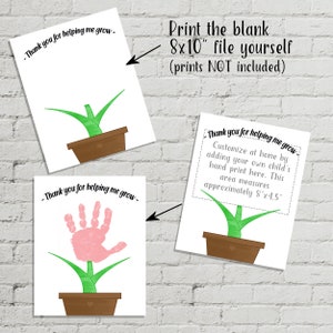 Teacher Appreciation Gift, Teacher Gift Printable, Thank You for ...