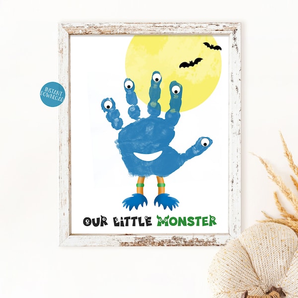 Monster Handprint - Etsy
