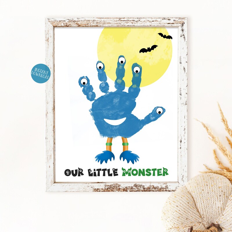 Halloween Handprint Craft - Etsy