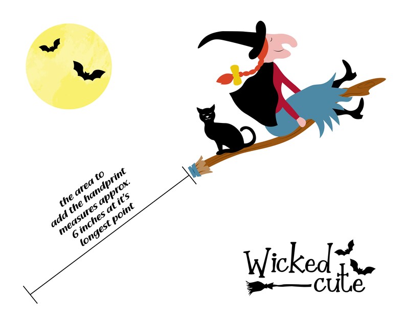 Wicked Cute Halloween Handprint Craft for Toddlers Witch - Etsy