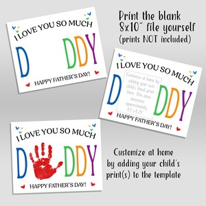 Fathers Day Handprint Craft, Dad Gift From Kids, Toddler Handprint Art ...