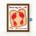 You're My Jam Valentine's Day Footprint Art Project for Kids, Printable ...