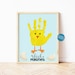 Chick Magnet Easter Handprint Art, Toddler Handprint Keepsake Memory ...