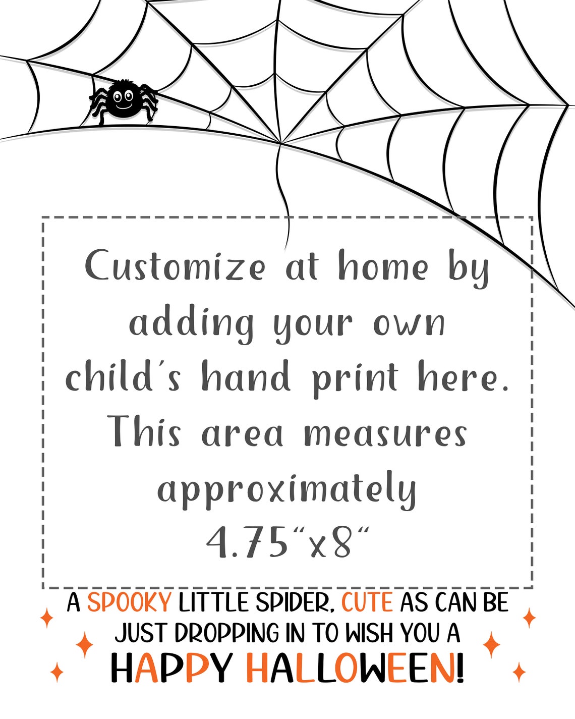 Spider Handprint Art, Halloween Handprint Craft for Kids, Handprint ...