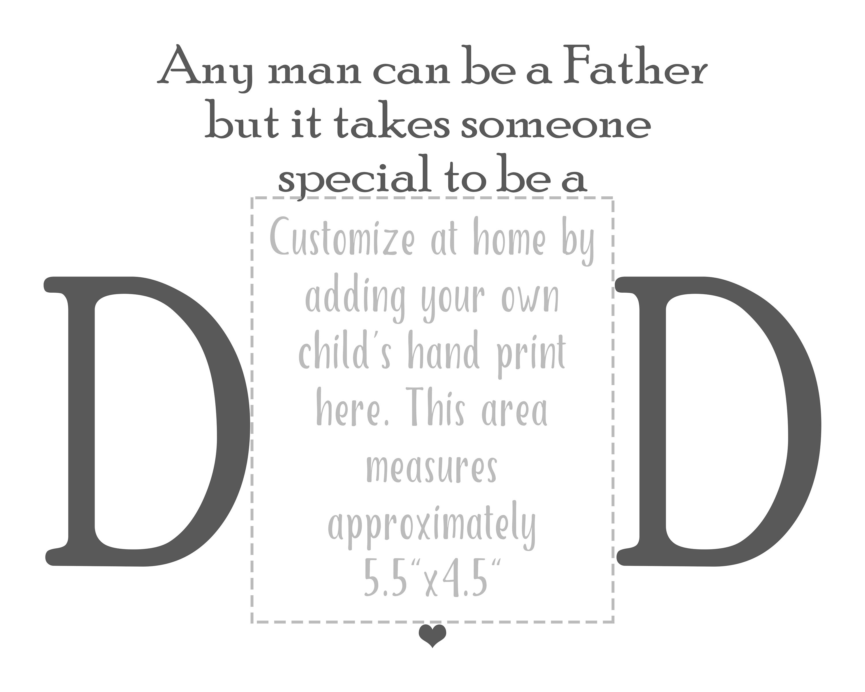 Handprint Art Gift for Dad From Daughter Birthday Gift Dad - Etsy