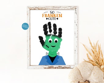 Frankenstein Halloween Card - Etsy