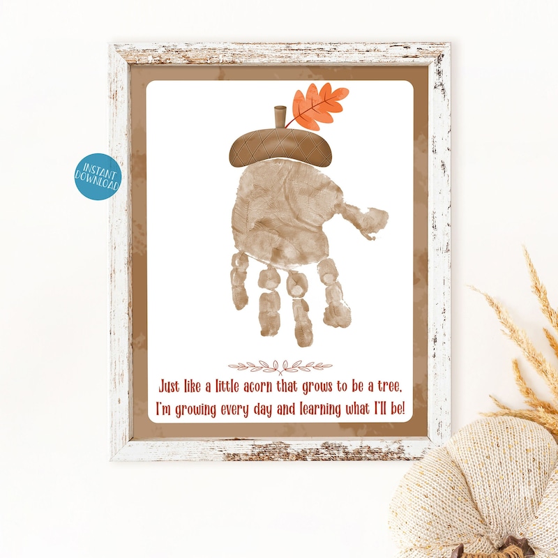 Acorn Handprint - Etsy