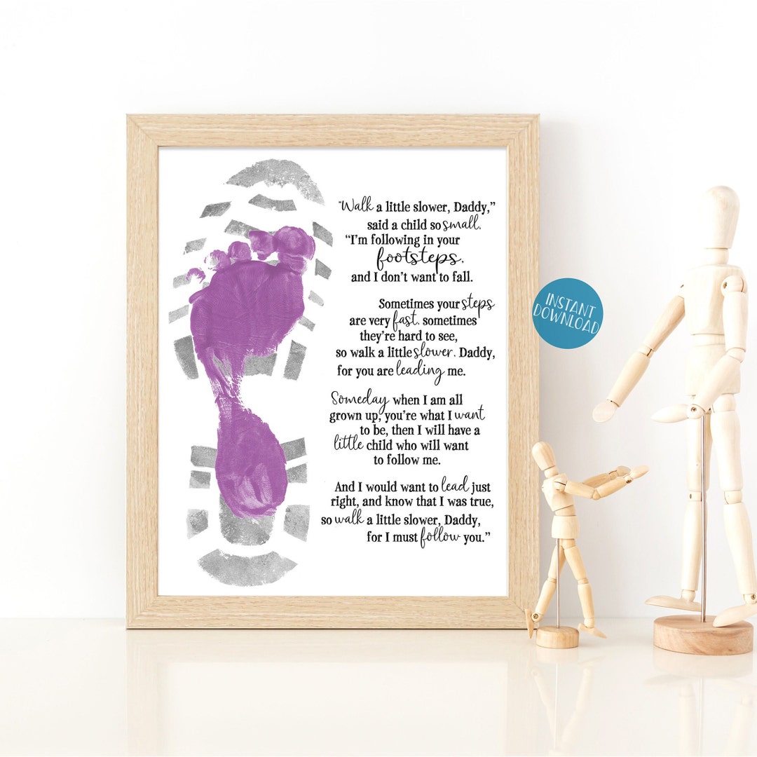 Following in Your Footsteps Footprint Craft, Footprint Art, Birthday ...