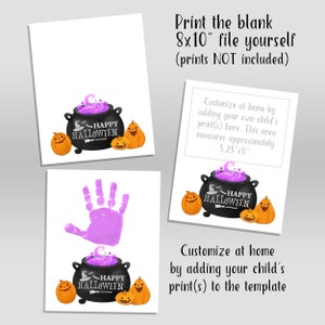 Halloween Handprint Art, Witches Cauldron Halloween Craft for Kids ...