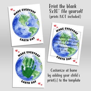Earth Day Handprint Craft, Earth Day Kids Activities, Earth Day ...