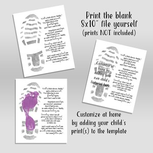 Following in Your Footsteps Footprint Craft, Footprint Art, Birthday ...