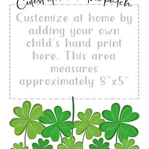 St Patrick's Day Handprint Craft, Cutest Clover Baby Handprint Art ...
