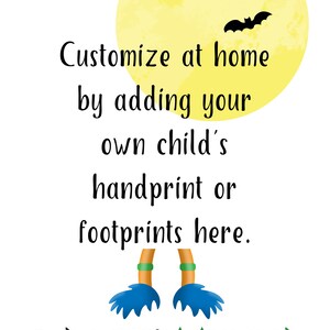 Handprint Art, Halloween Handprint Craft for Kids, Monster Footprint ...