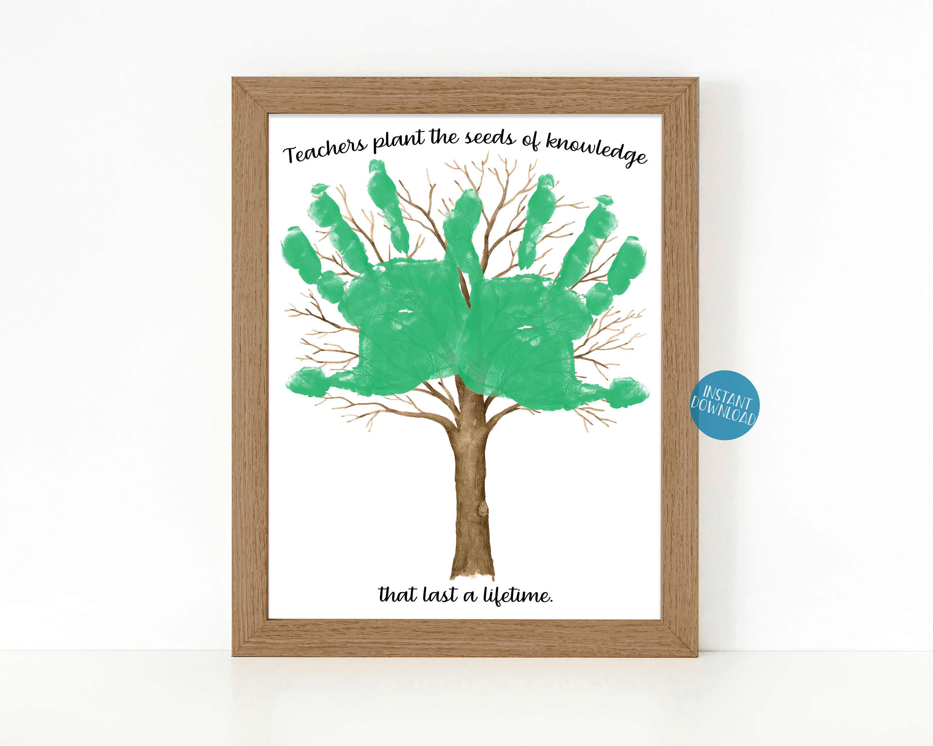 Teacher Appreciation Handprint Art Handprint Craft Teacher - Etsy