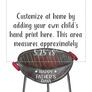 Daddy's Grilling Buddies Handprint Craft for Fathers Day, Handprint Art ...