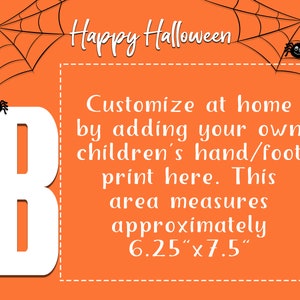 Boo Halloween Handprint Keepsake, Ghost Footprint Art Handprint Art ...