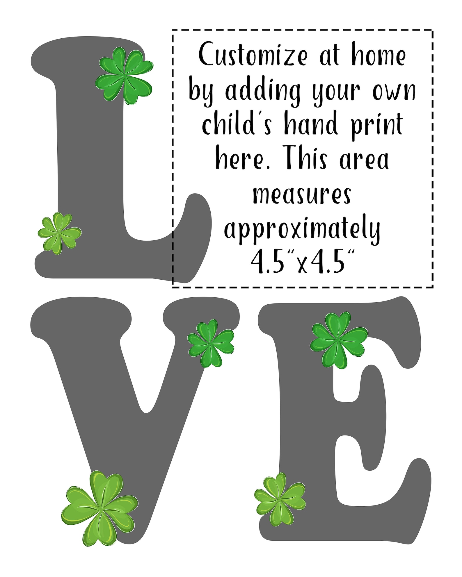 St Patrick's Day Handprint Craft for Kids, Love Toddler Handprint Art ...