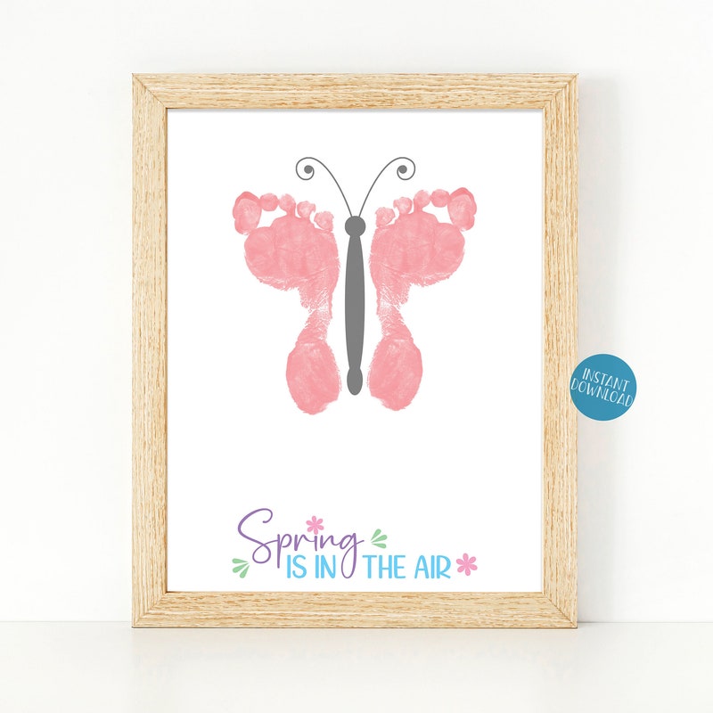 Baby Footprint Art - Etsy