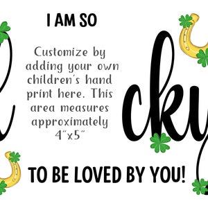 St Patrick's Day Handprint Art Project for Kids, Lucky to Be Loved by ...