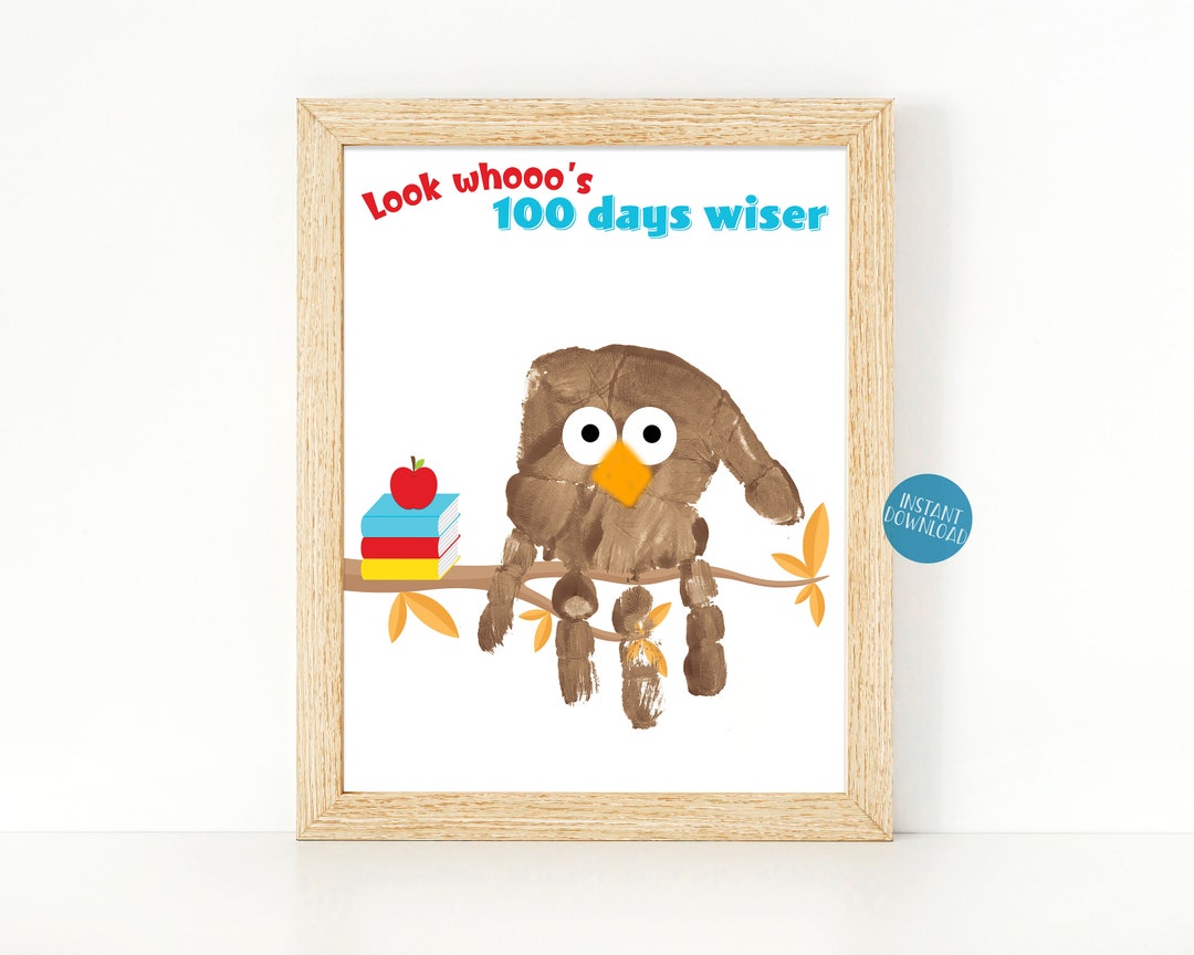 100th Day Of School Printable Worksheet 100 Days Of School Handprint