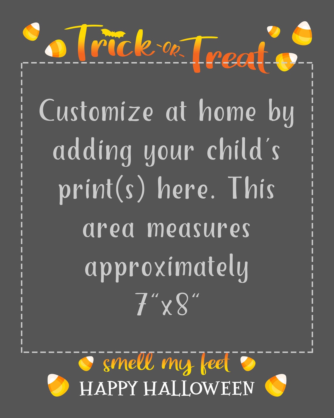 Halloween Footprint Art Project, Trick or Treat Smell My Feet Craft for ...