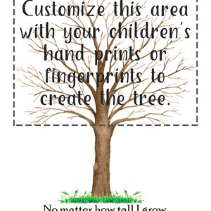 Handprint Art, Toddler Keepsake, DIY Kid Craft, No Matter How Tall I ...