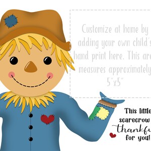 Thanksgiving Handprint Art Project for Toddlers, Scarecrow Hands, Baby ...