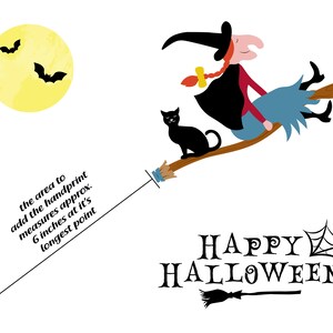 Halloween Handprint Craft for Kids, Witch Broomstick Handprint Art ...