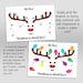 Printable DIY Christmas Card, Fingerprint Craft for Kids, Christmas ...