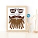 Dad Beard Handprint Art for Fathers Day, Handprint Craft Printable ...