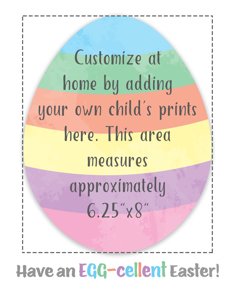 Eggcellent Easter Handprint Art, Easter Egg Handprint Keepsake, DIY Kid ...