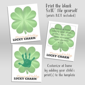 St Patrick's Day Handprint Art, Shamrock Handprint Craft, Saint Patrick ...