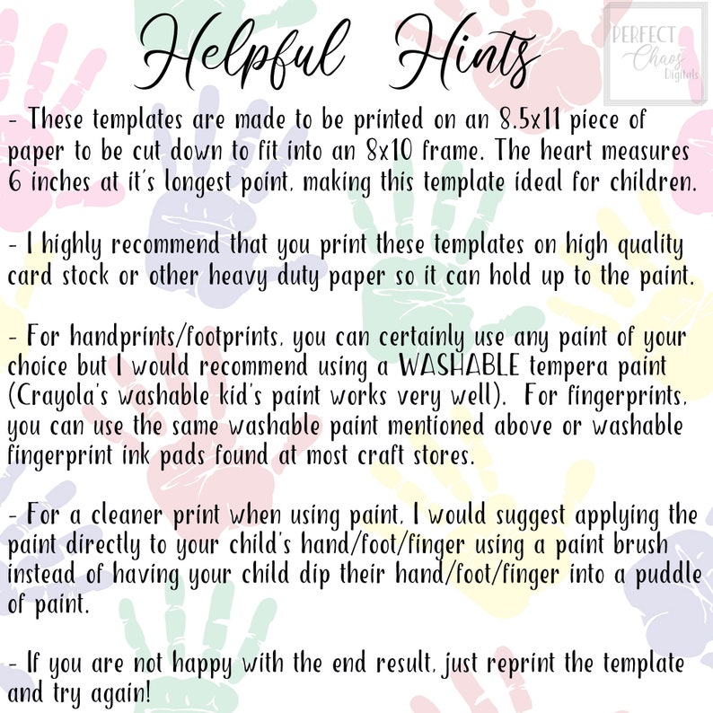 Valentine's Day Handprint Poem Fingerprint Heart - Etsy