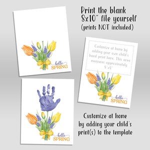 Hello Spring Handprint Craft for Kids, Flower Handprint Art for ...